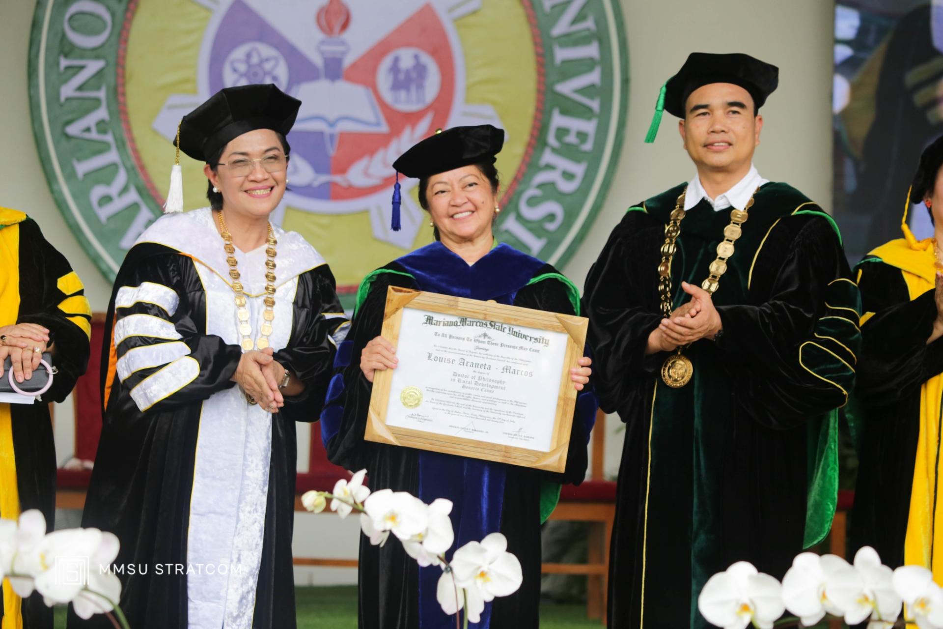 MMSU - news | First Lady Louise Araneta - Marcos addresses MMSU ...